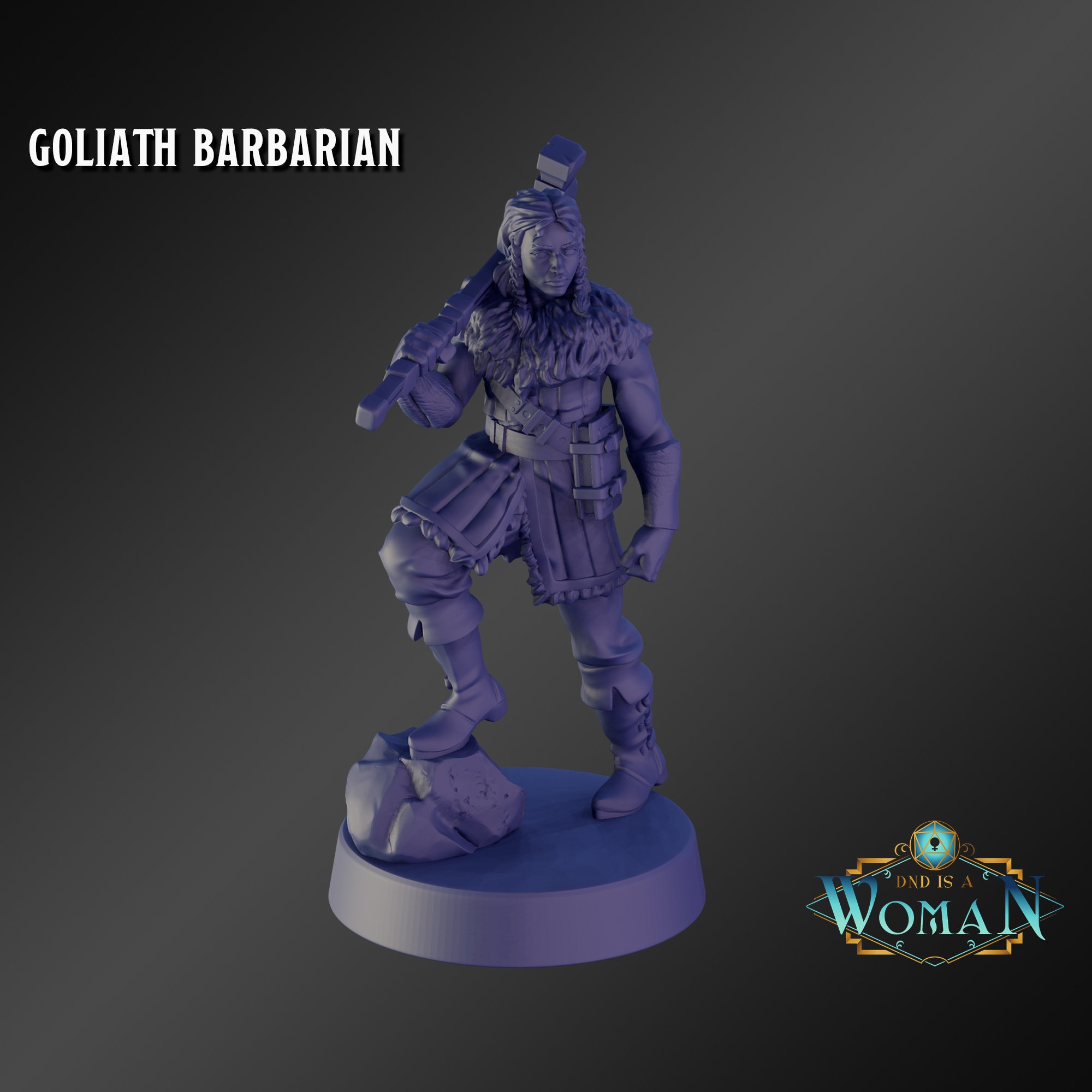 Goliath Barbarian Premium Tabletop Game Miniature From Dnd is - Etsy
