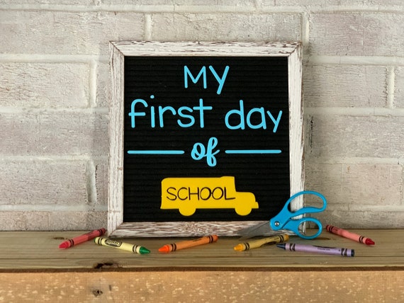 My First / Last Day of School Letter Board Icons Back to - Etsy