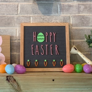 Happy Easter Letter Board Icons - 3D Printed Easter Decor - Etsy