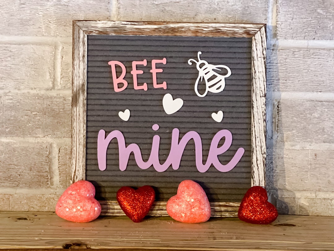 Bee Mine Valentines Day Letter Board Icons - Etsy