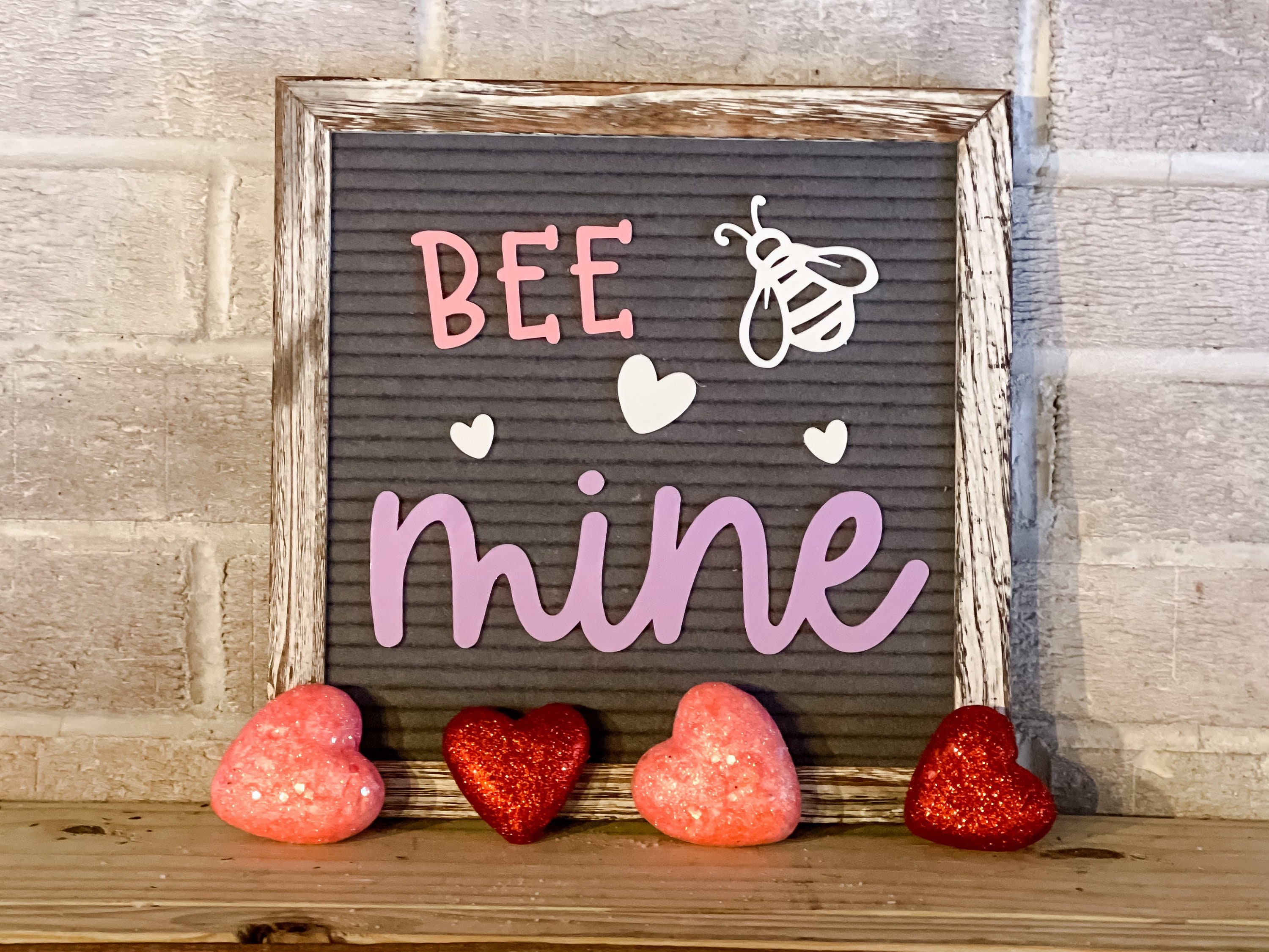 Bee Mine Valentines Day Letter Board Icons | Etsy
