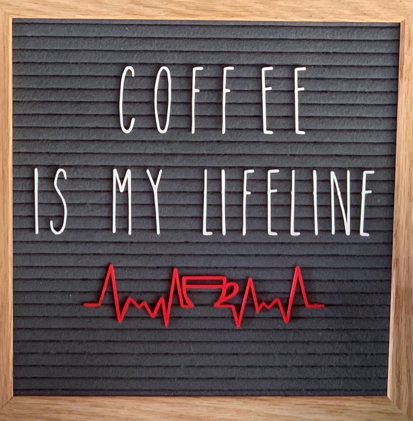 Coffee Letter Board Coffee is My Lifeline Icons Coffee Bar - Etsy