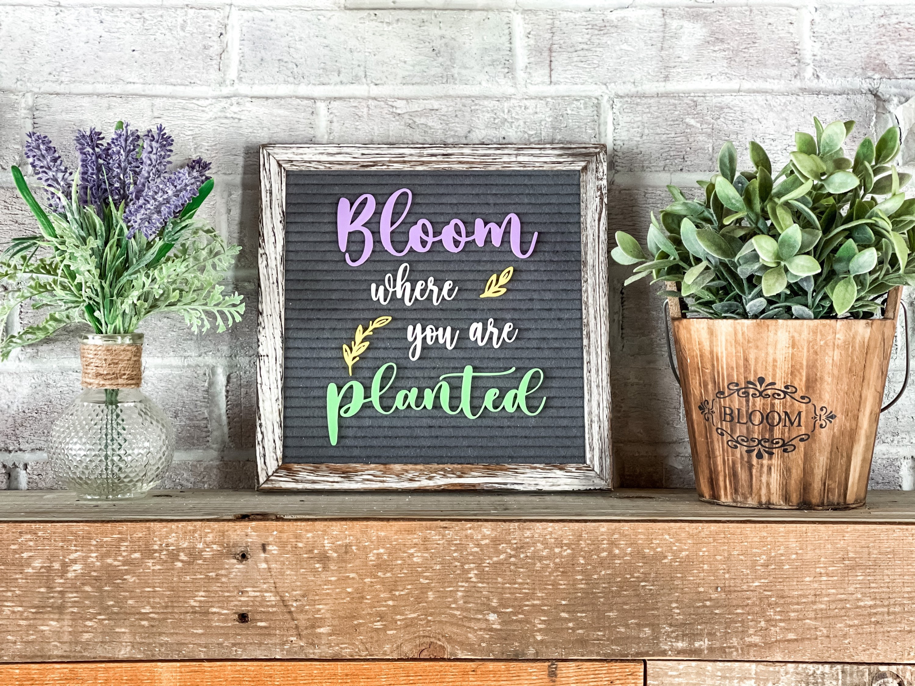 Bloom Where You Are Planted Letter Board Icons - Spring Decor - Etsy