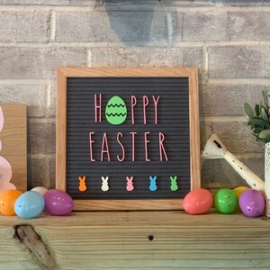 Happy Easter Letter Board Icons - 3D Printed Easter Decor - Etsy
