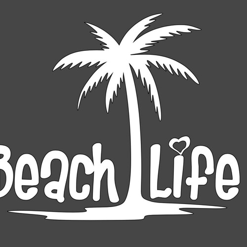 Beach Life Decal | Etsy