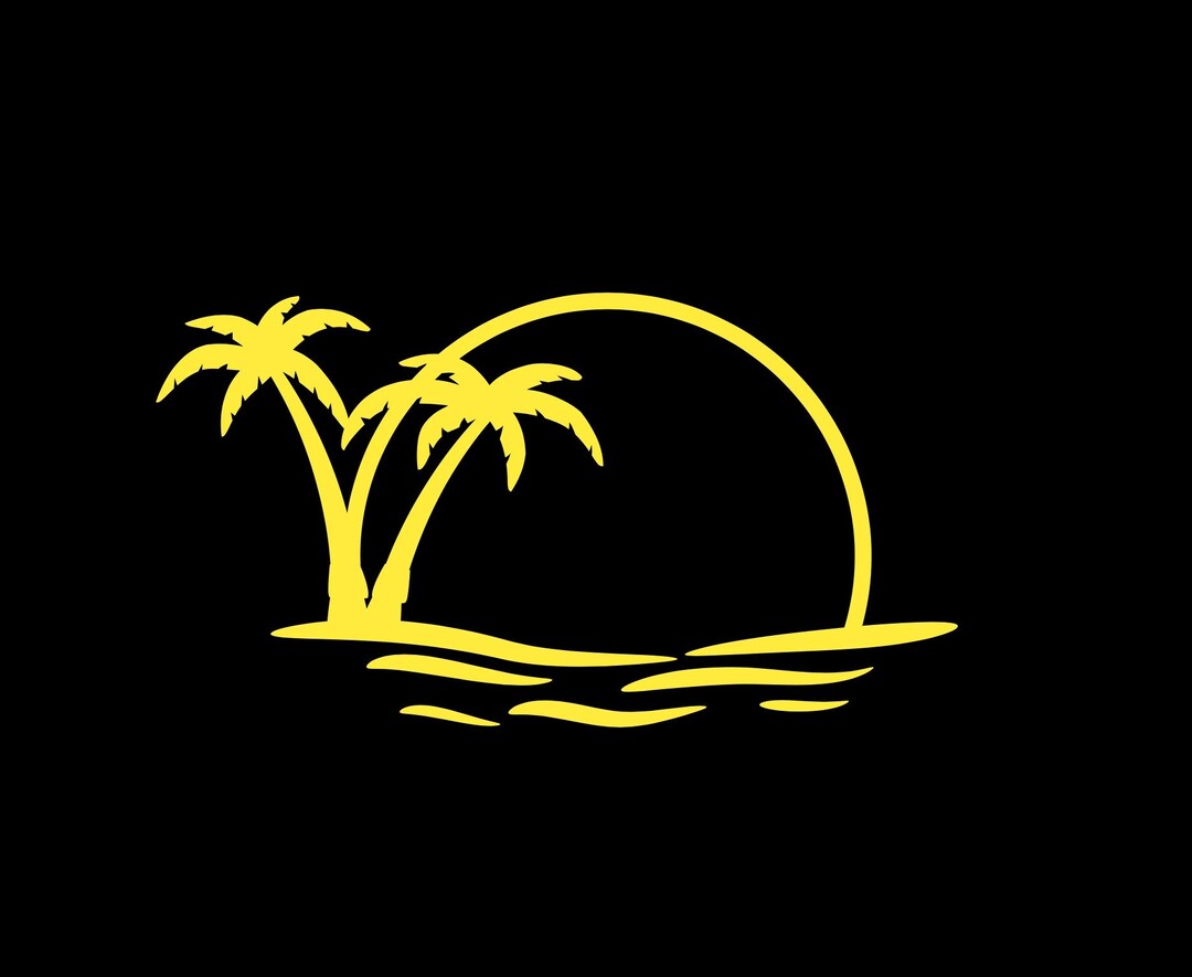 Sunset Decal - Car Decal - Laptop Decal - Cup Decal - Beach Life - Etsy
