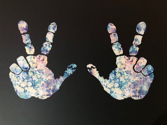 Ocean Water Pattern Peace Wave Decal Set of 2 Hand Wave - Etsy