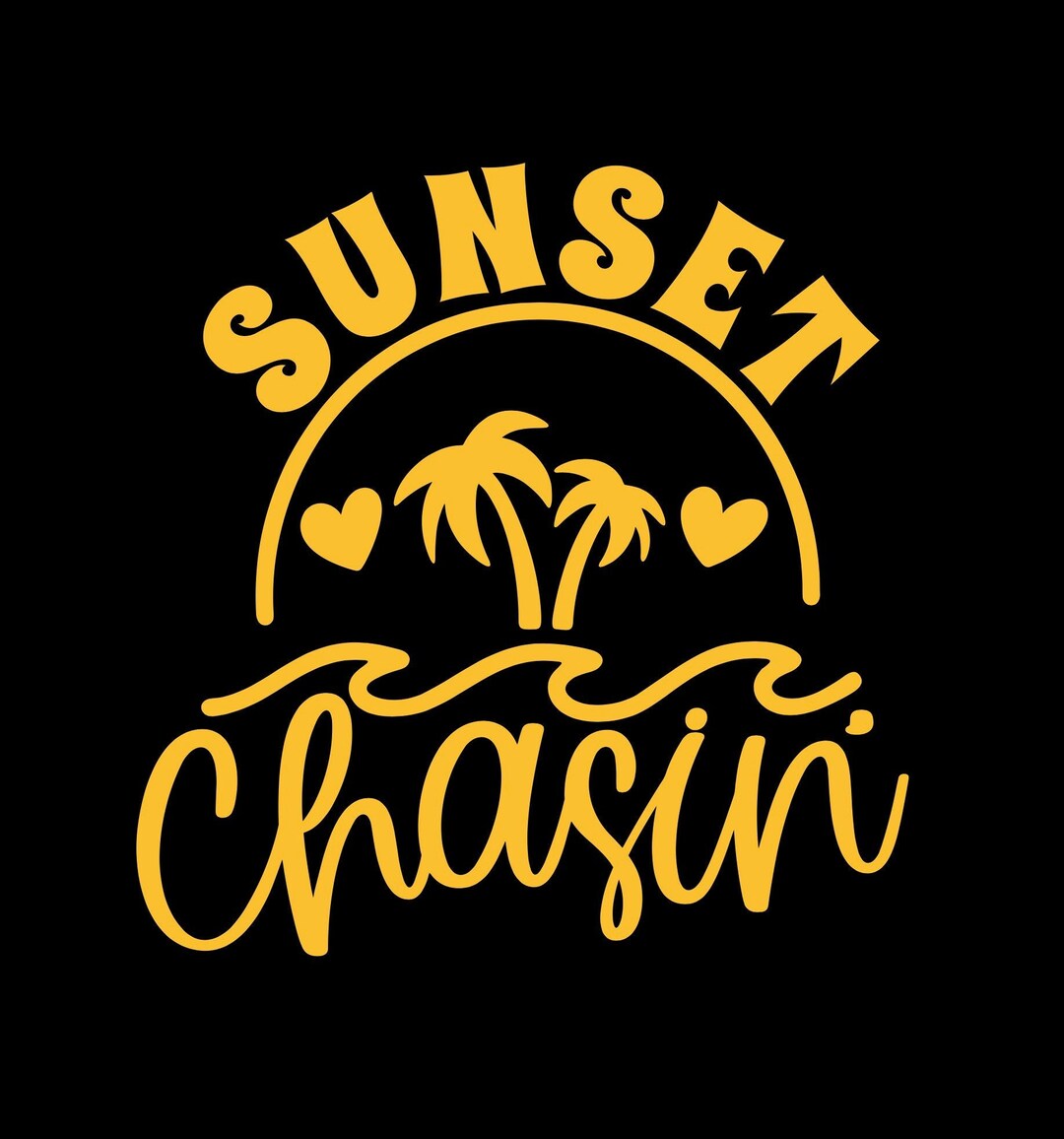 Sunset Chasin’ Decal - Car Decal - Laptop Decal - Cup Decal - Beach ...