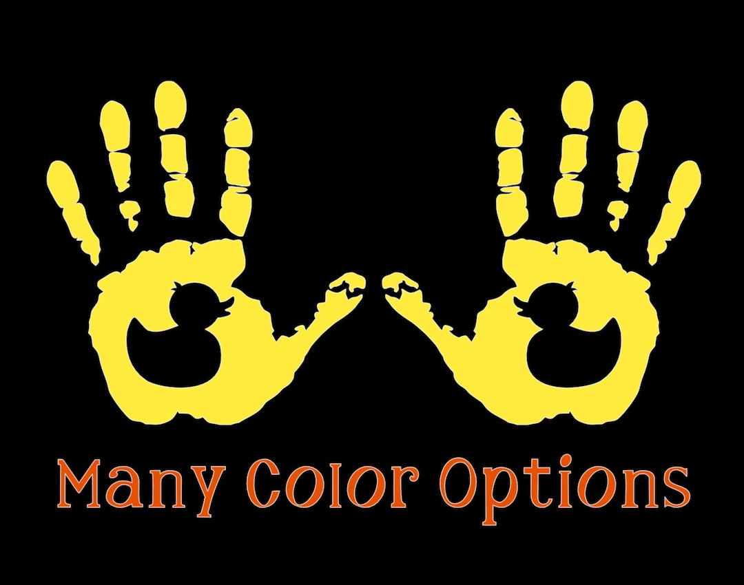 Set of 2 Duck Hand Wave Decals - Hand Wave Decals - Hand Wave - Etsy