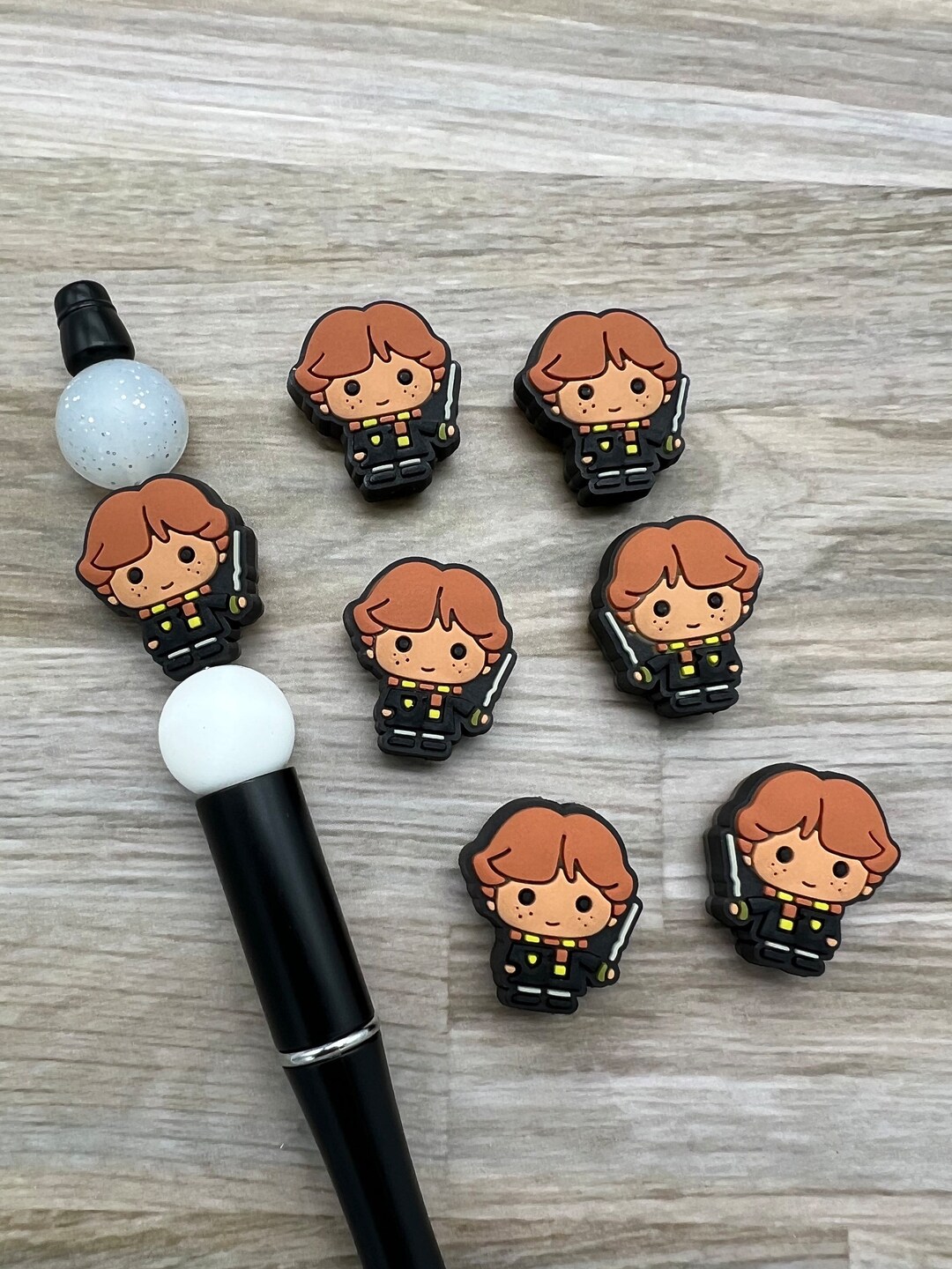 Wizard Boy Silicone Focal Beads Magic Boy Focal Bead Pen Beads Keychain ...