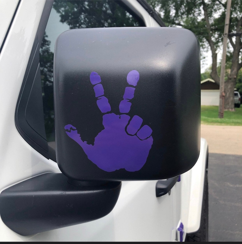 Set of 2 Hand Wave Peace Wave Decal for Jeep Side Mirrors - Etsy