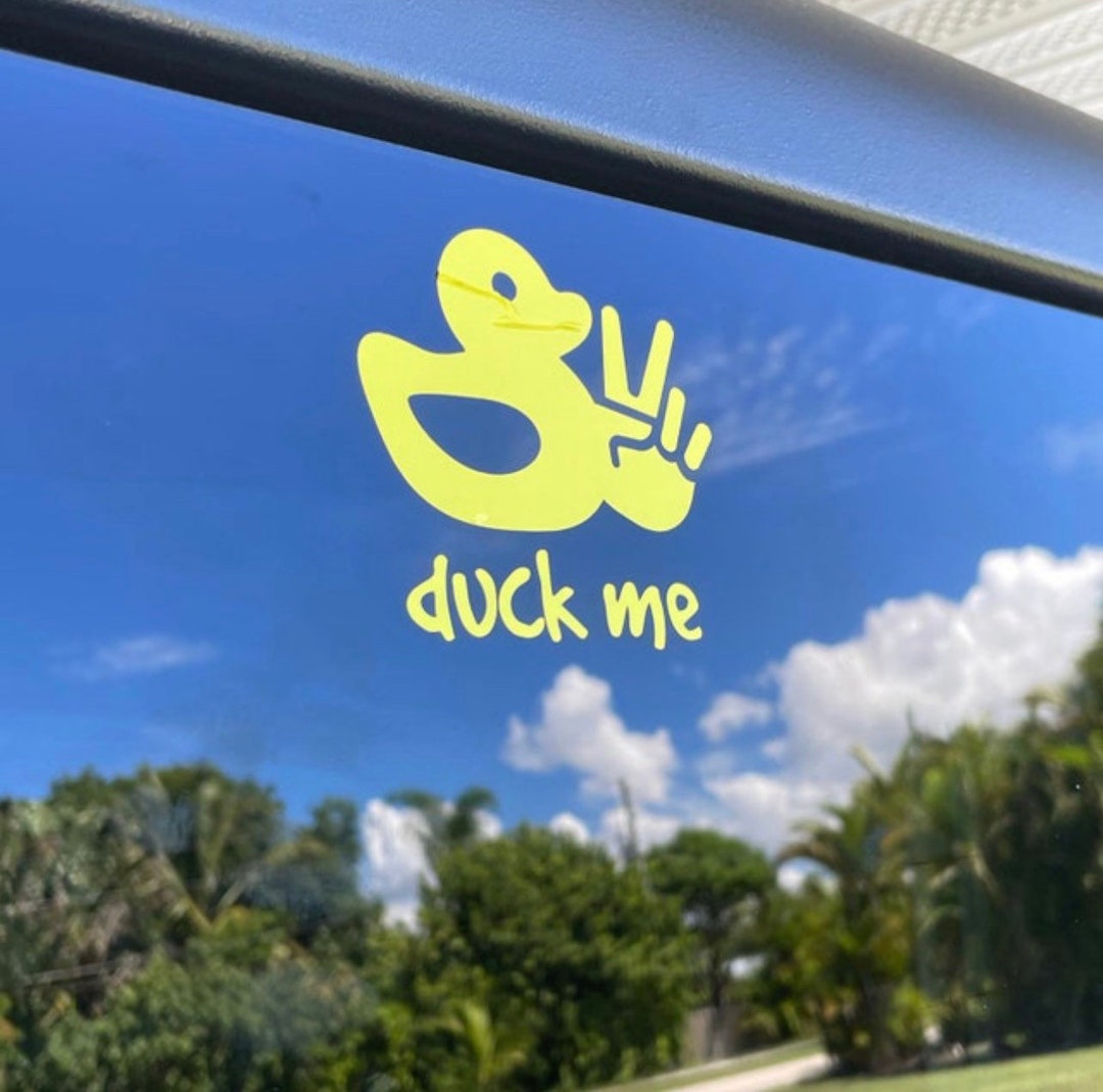 Duck Me Decal | Duck Duck | Decal for Jeep - Etsy