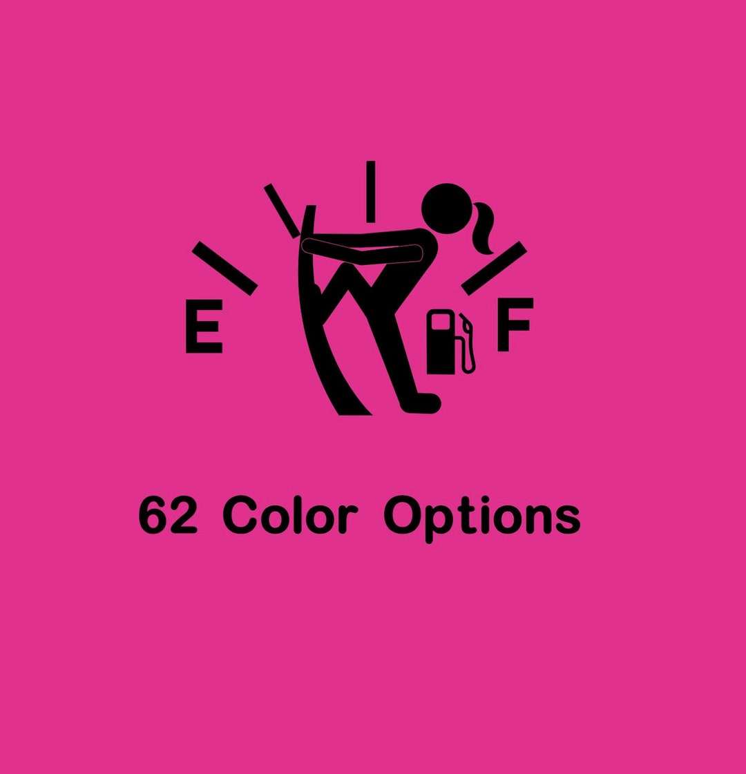 Gas Gauge Girl Decal - Gas Cap Decal - Etsy