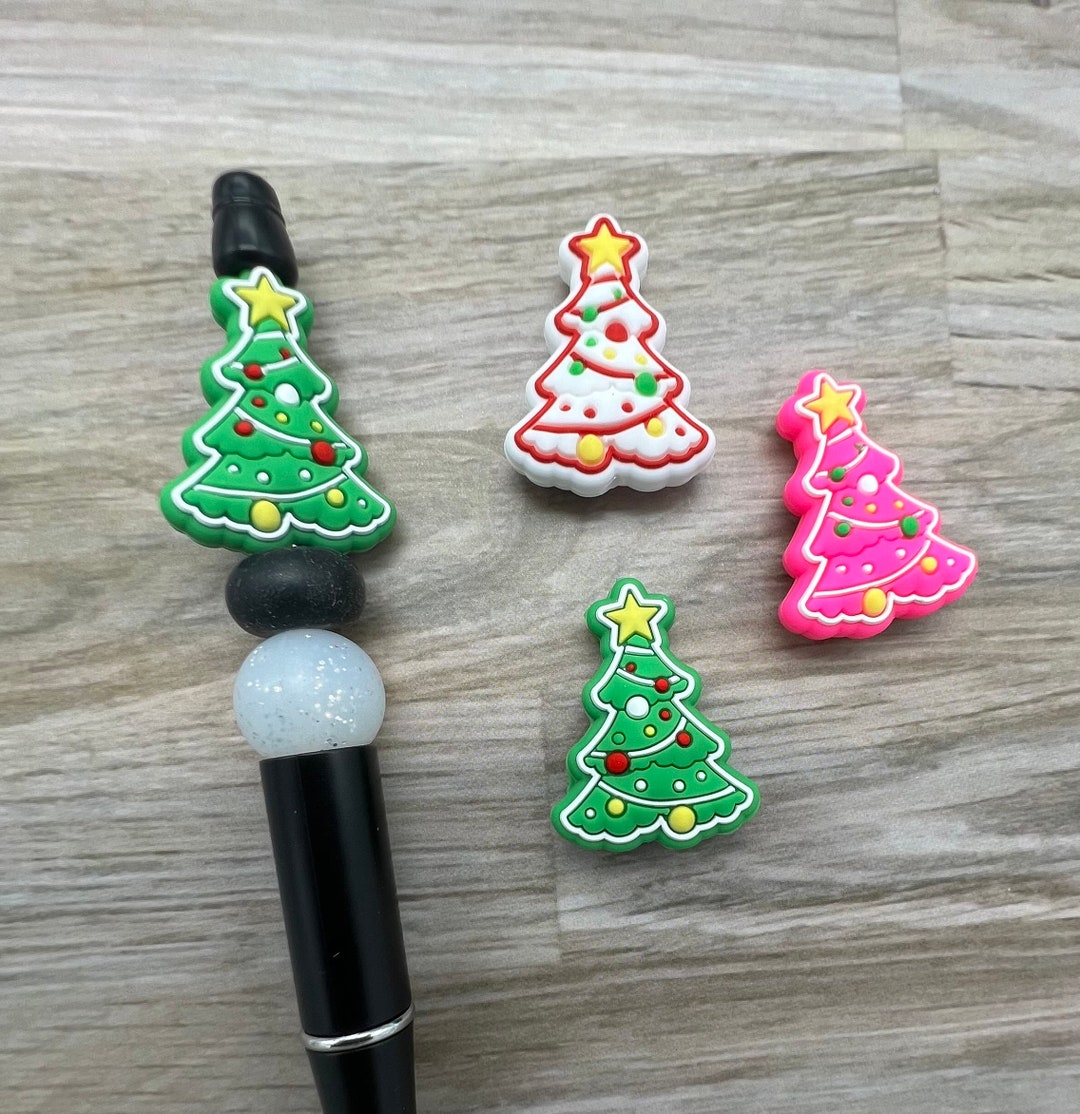 Christmas Tree Focal Bead Christmas Focal Bead Pen Beads Keychain Beads ...