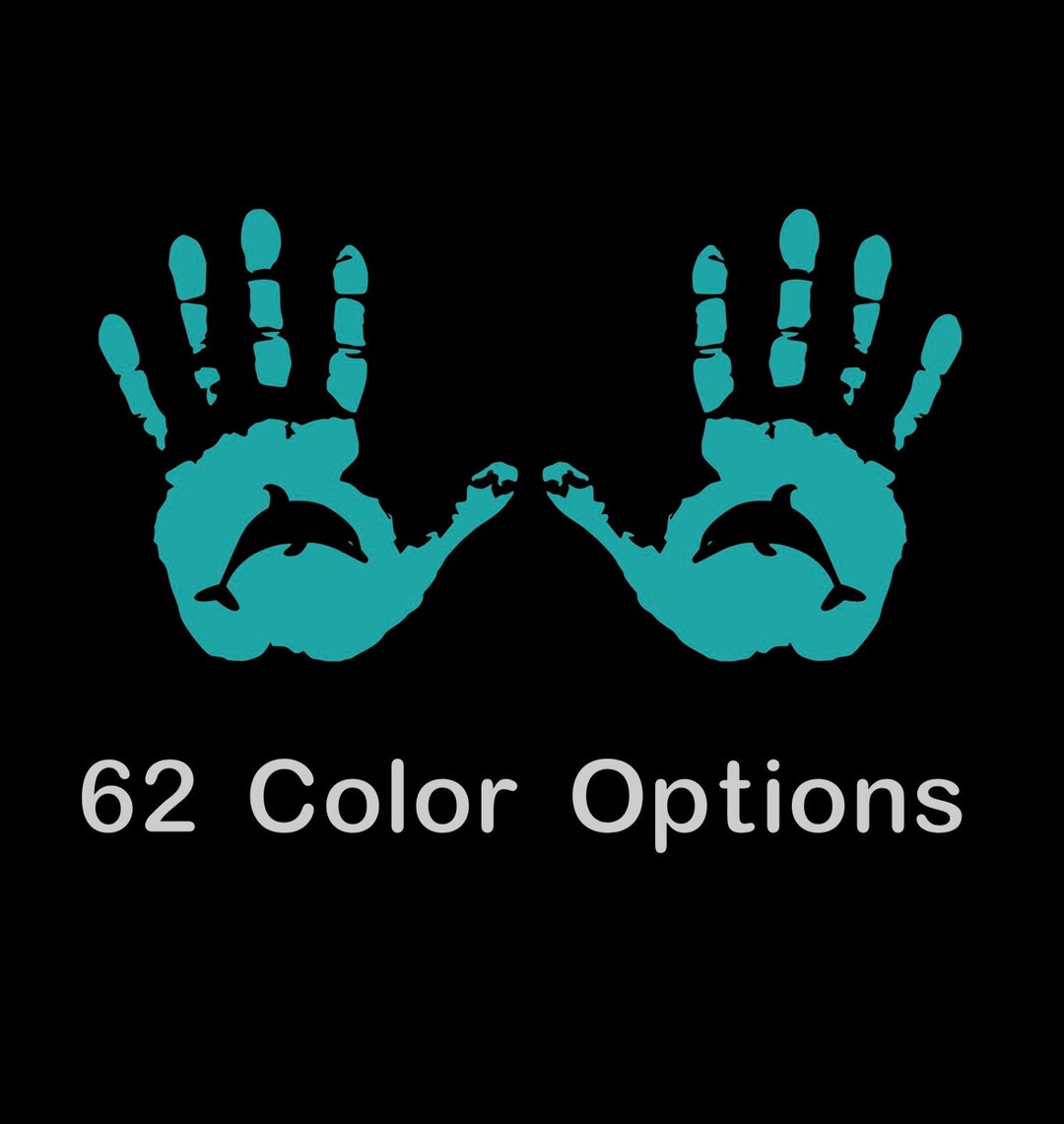 Set of 2 Dolphin Jeep Hand Wave Decals - Hand Wave Decals - Hand Wave ...