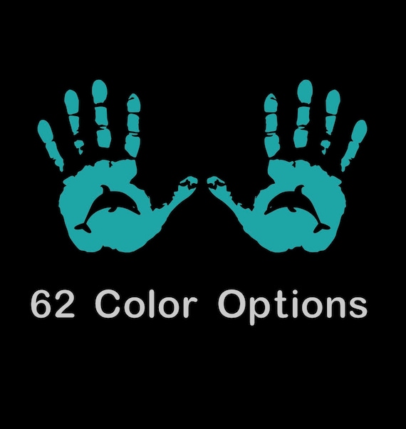 Set of 2 Dolphin Jeep Hand Wave Decals Hand Wave Decals - Etsy