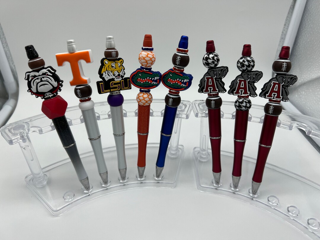 Football Team Beaded Pen With Refill | Football Fan Gift | Coworker ...