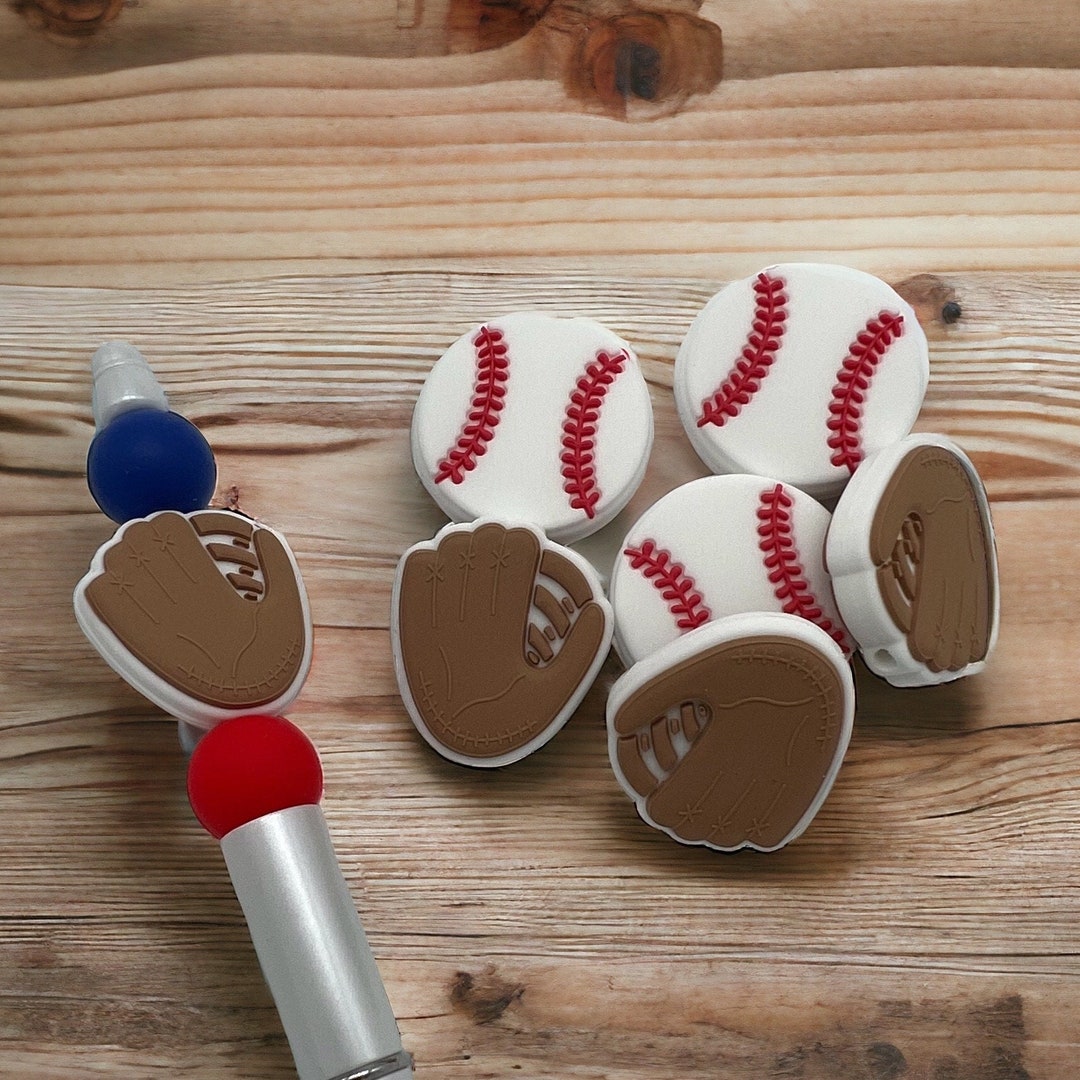 Baseball Silicone Focal Beads | Baseball Glove Focal Bead | Pen Beads ...
