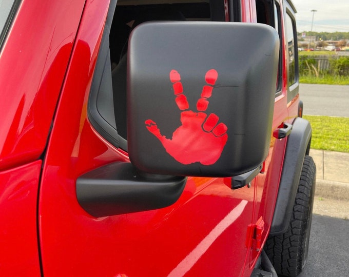 Wave Mirror Decal Peace Sign Side Mirror Decal Wave - Etsy