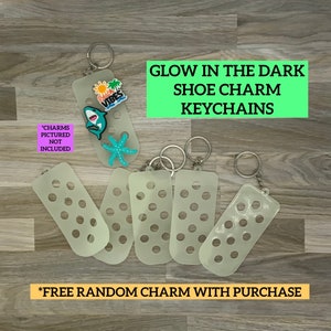 Glow in the Dark Shoe Charm Keychain | Free Charm - Etsy