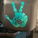 Set of 2 Sea Turtle Hand Wave Decals for Jeep Side Mirrors - Etsy