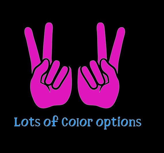 Set of 2 Hand Wave Peace Wave Decal for Jeep Side Mirrors - Etsy