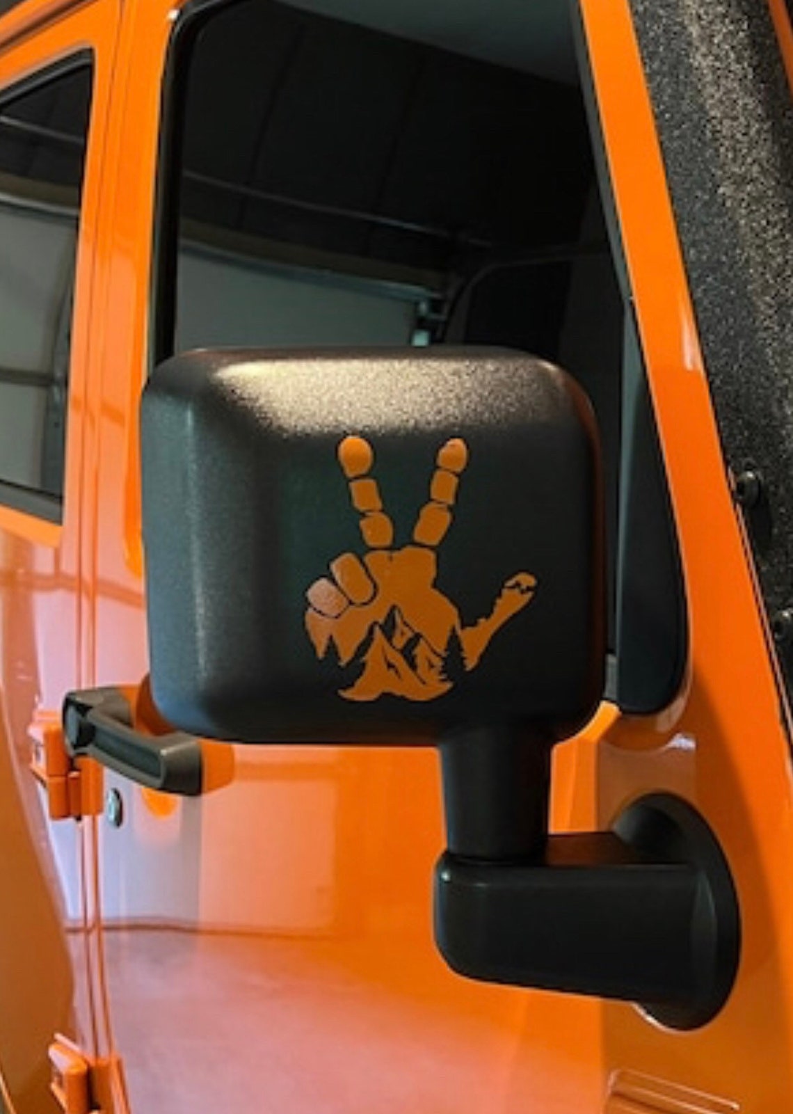 Set of 2 Hand Wave Peace Mountains Wave Decal for Jeep Side - Etsy