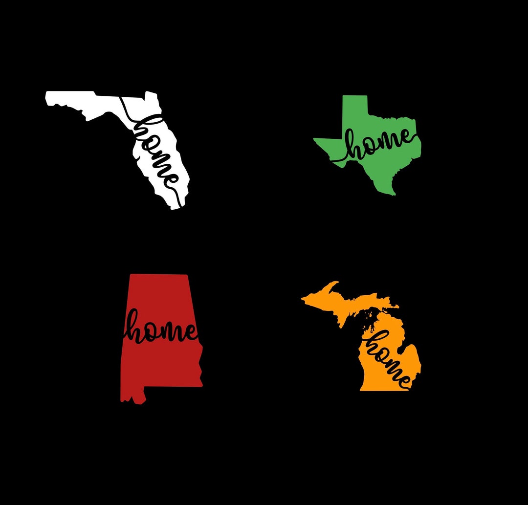 Home State Decal - Car Decal - Lap Decal - Cup Decal - Etsy