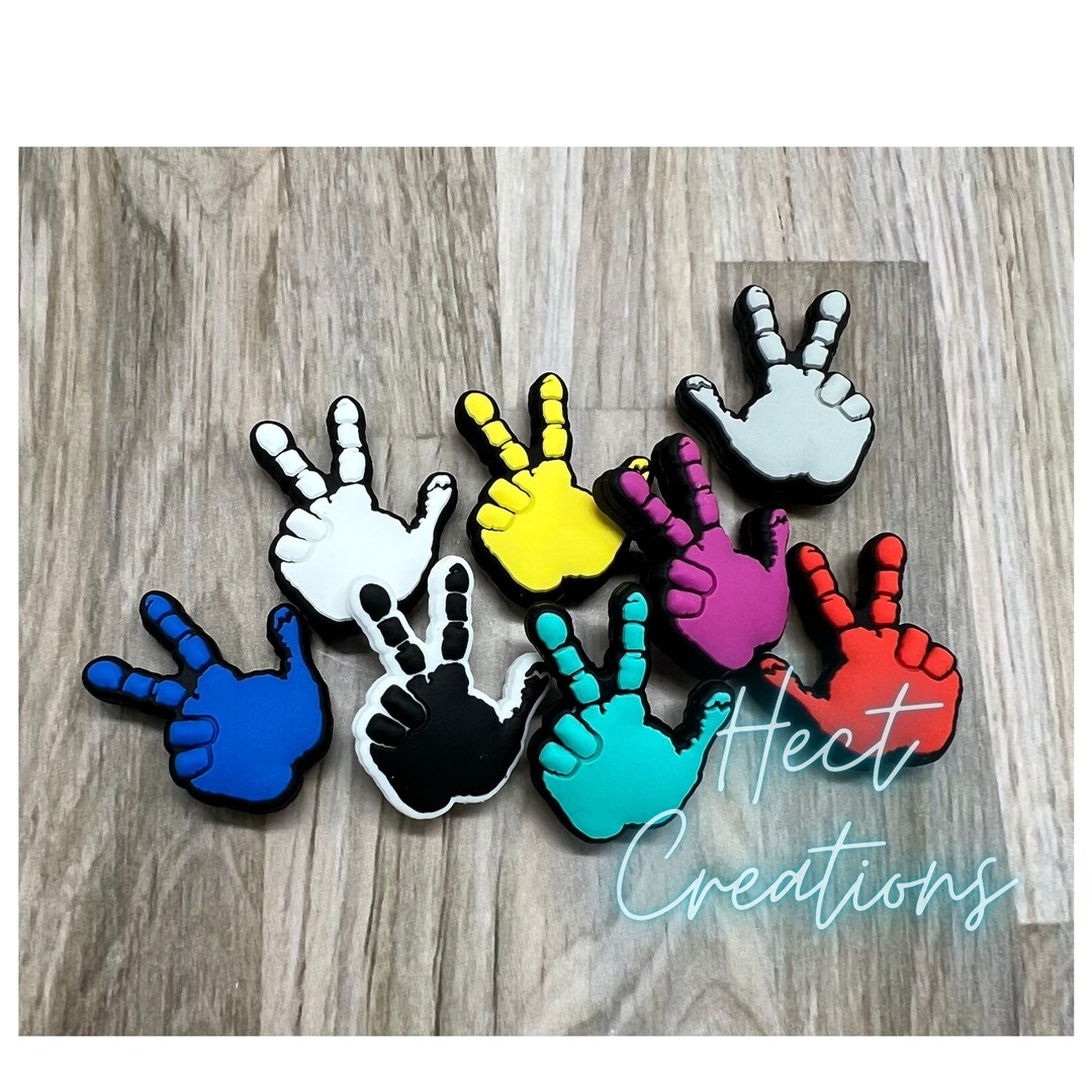 Hand Wave Silicone Focal Beads | Exclusive Wave Focal Bead | Pen Beads ...