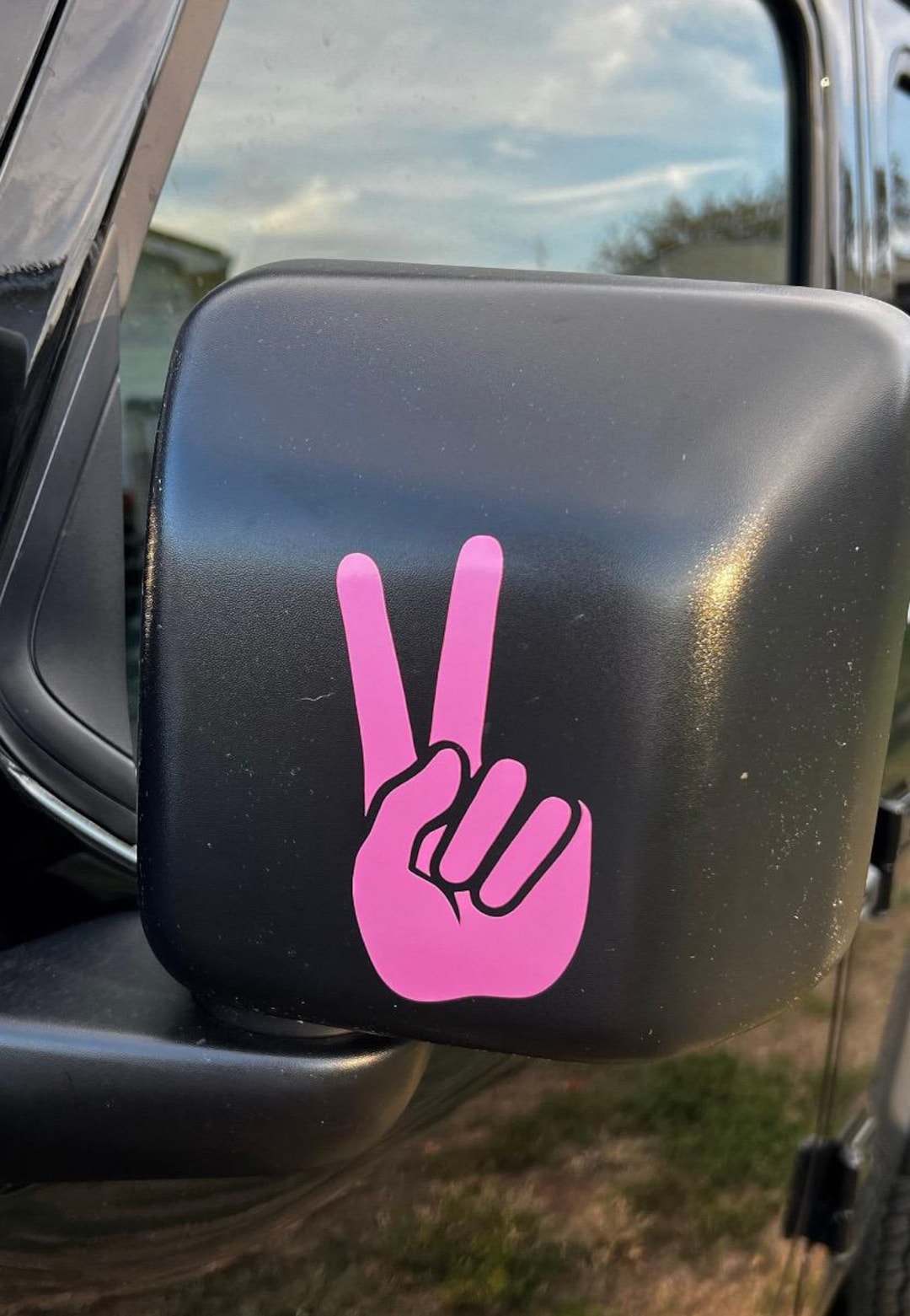 Set of 2 Hand Wave Peace Wave Decal for Jeep Side Mirrors- Wave Decal ...