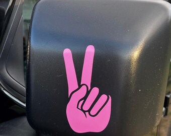 Hand "wave Dammit!" Wave Peace Wave Decal for Jeep Side Mirrors- Wave ...