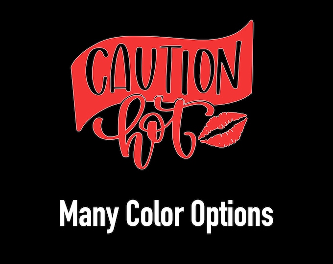Caution Hot Decal Hot Girl Decal Laptop Decal Cup Decal - Etsy