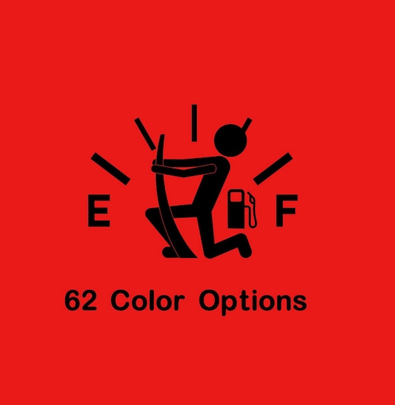 Gas Gauge Guy Decal Gas Cap Decal | Etsy