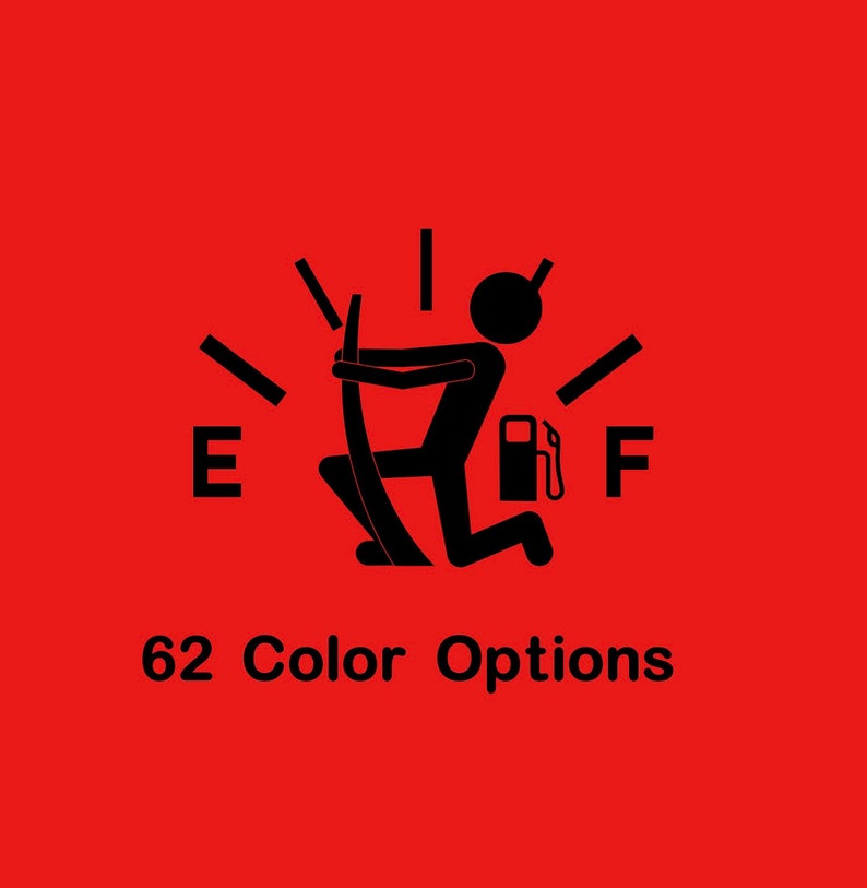 Gas Gauge Guy Decal Gas Cap Decal | Etsy