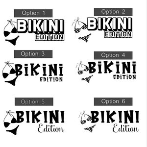 One Bikini Edition Decal Vinyl Decal Bikini Pearl Color - Etsy
