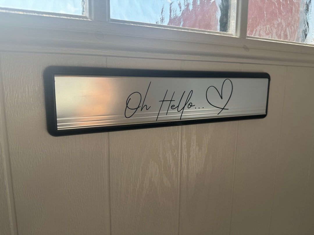 Hello Letter Box Label Decal Sticker | Front Door Sticker | Oh Hello ...