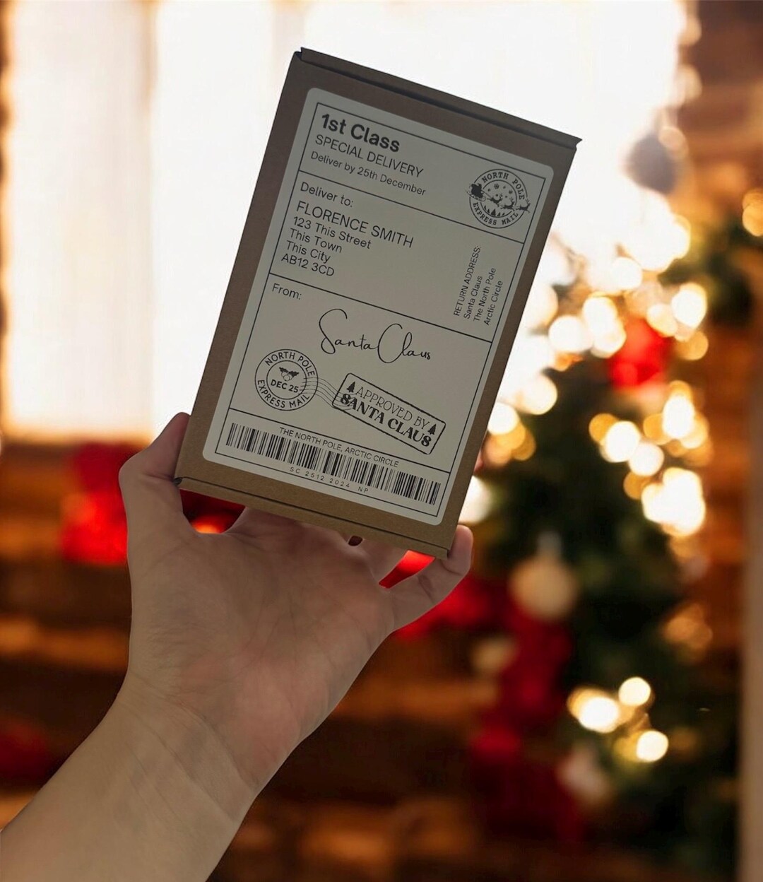 Personalised Santa Postal Labels - Etsy UK