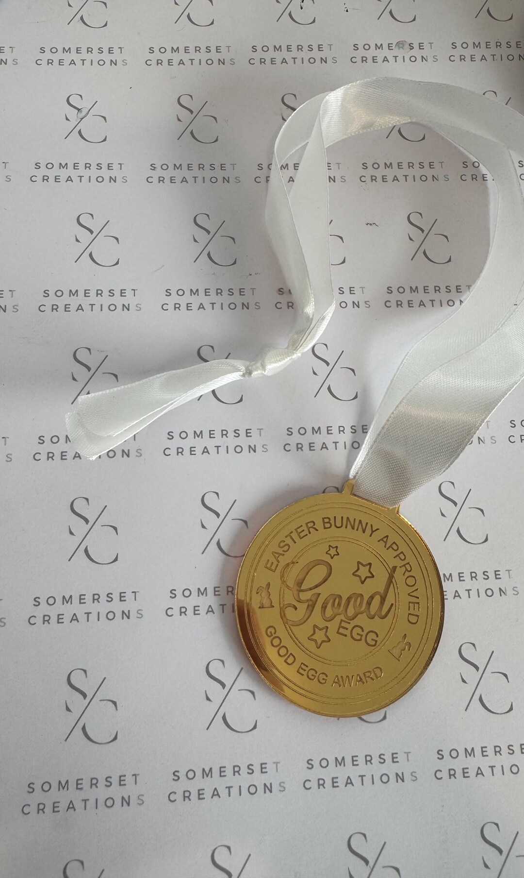 Easter Bunny Medal | Easter | Easter Bunny | Gold Medal - Etsy UK