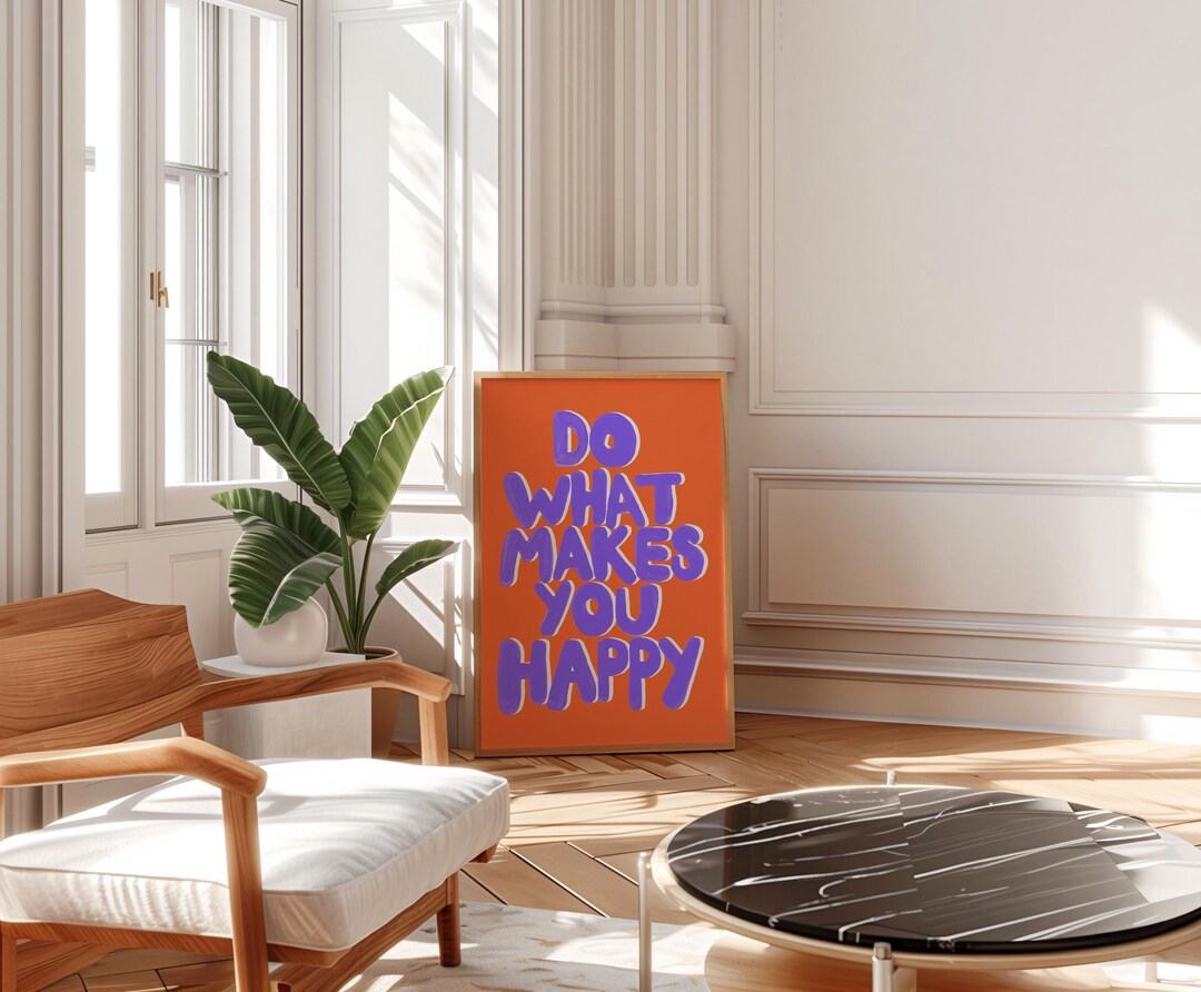 Wall Art Positive Quote Art Print, for Her, Red Print Quote Poster ...