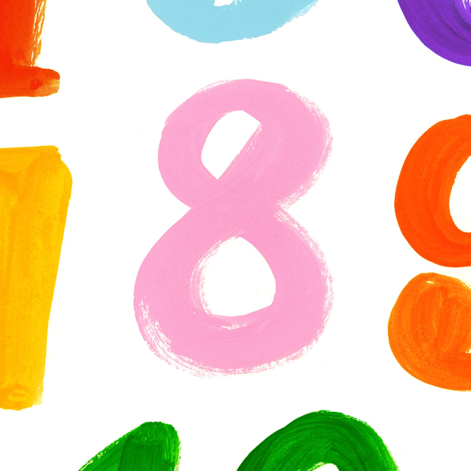 Numbers Nursery Print for Kids Number Print Educational Gift for Kids ...