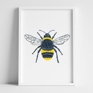 Manchester Bee Print, the Worker Bee Print, Manchester Print ...