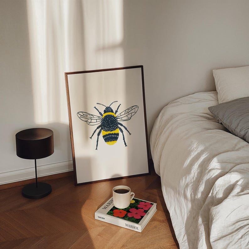 Manchester Bee Print, the Worker Bee Print, Manchester Print ...