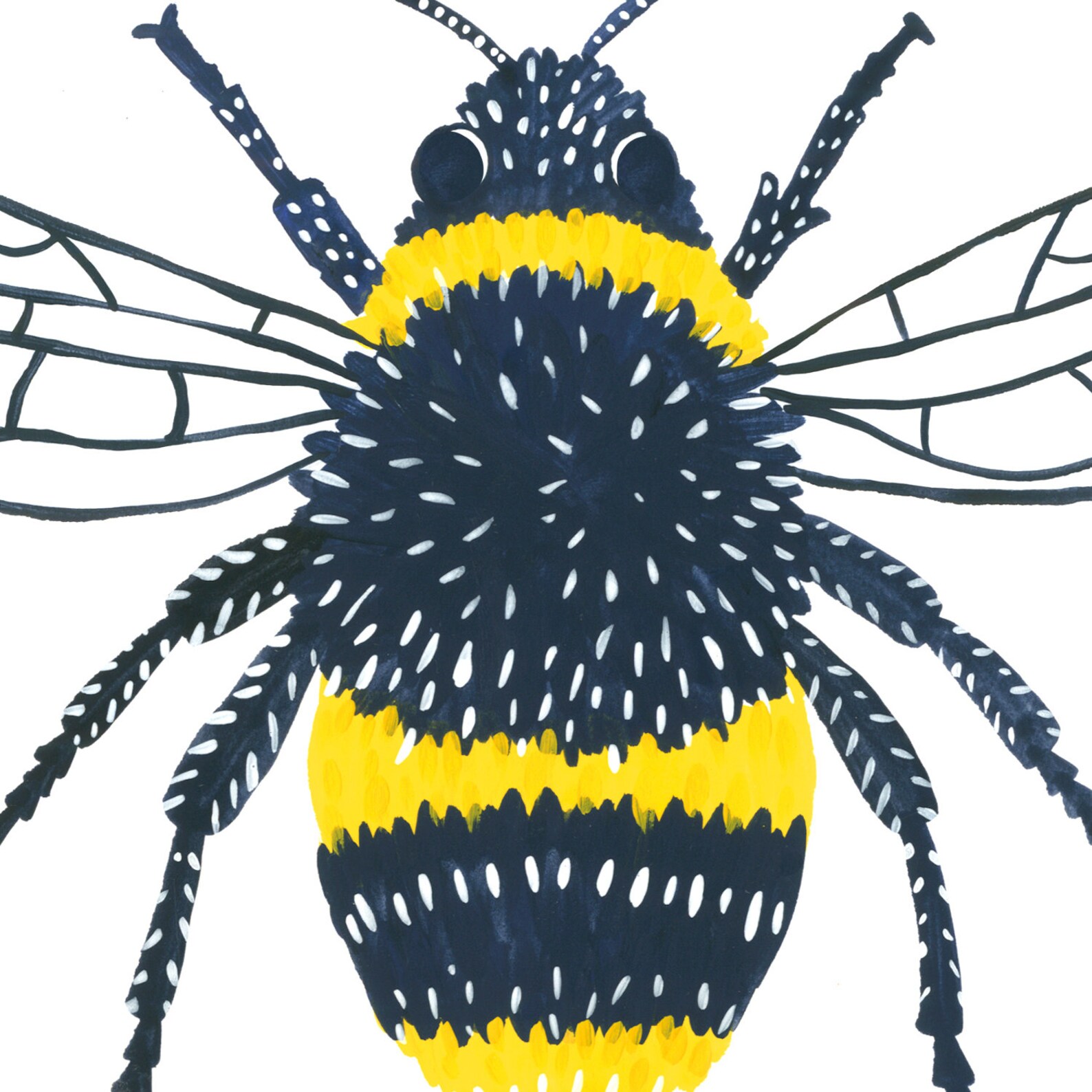 Manchester Bee Print, the Worker Bee Print, Manchester Print ...