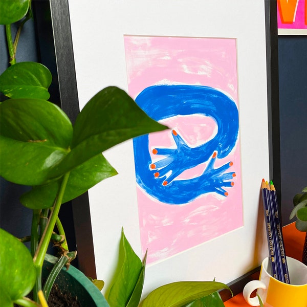 Hug Art Print - Etsy UK