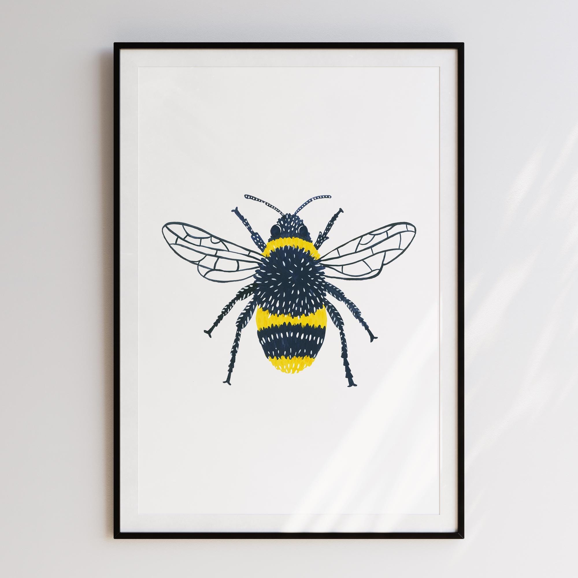 Manchester Bee Print, the Worker Bee Print, Manchester Print ...