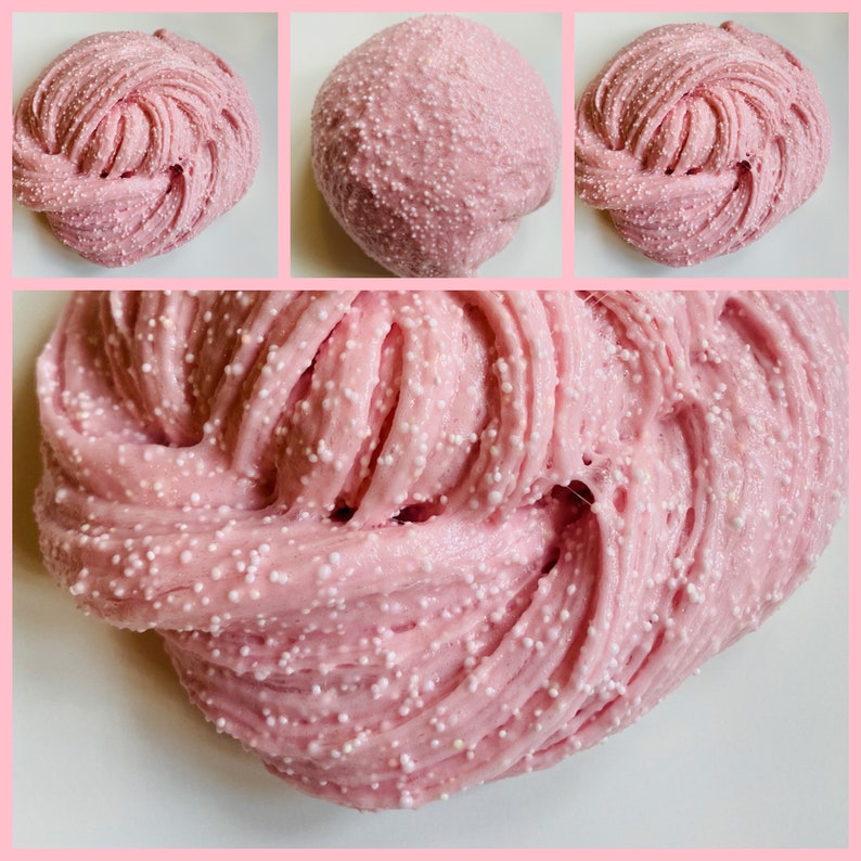 Strawberry Milkshake Thick Crunchy Floam Satisfying Slime Scented ...