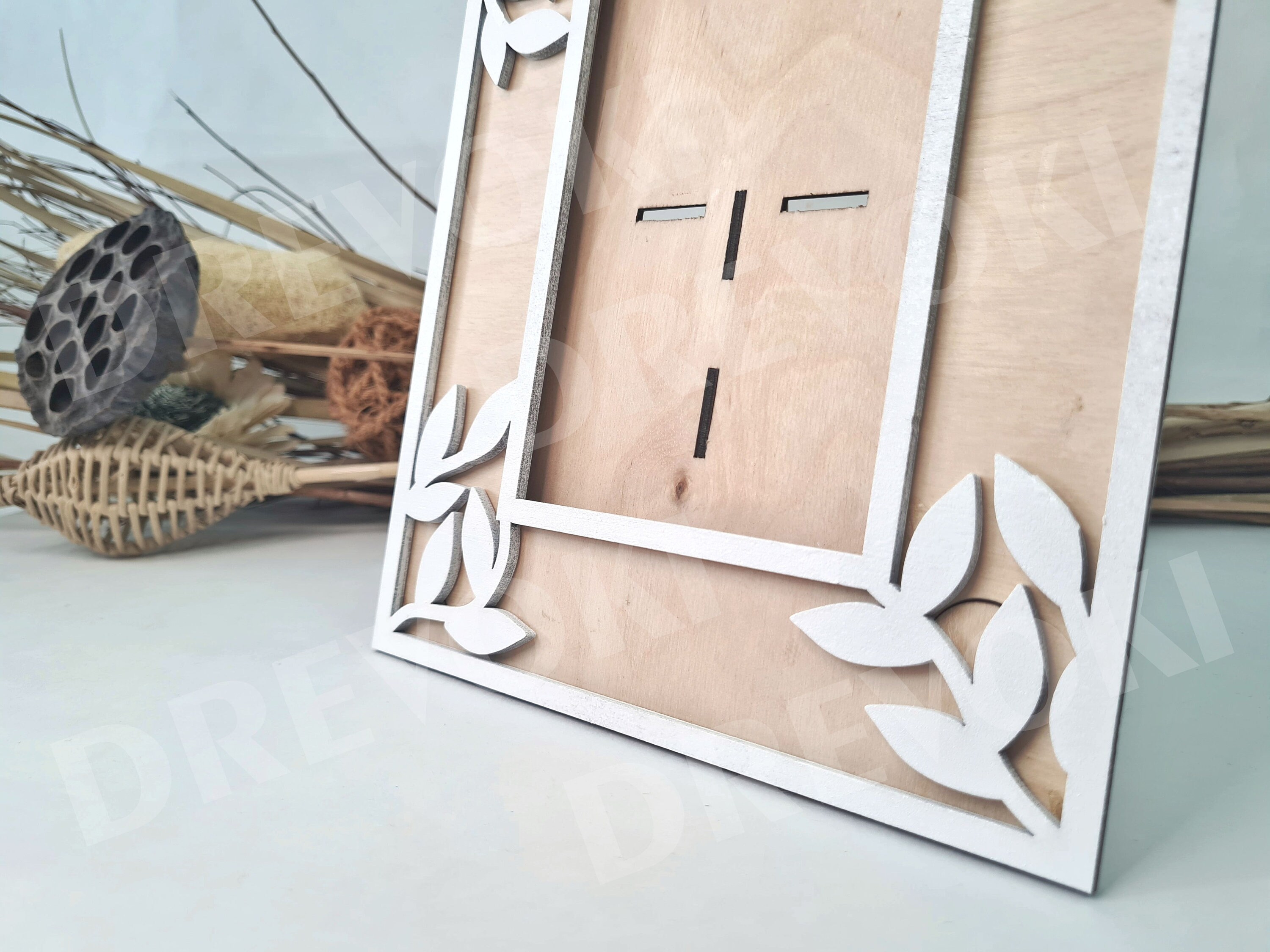 Photo frames SVG for Glowforge floral Laser cut photo Frame | Etsy