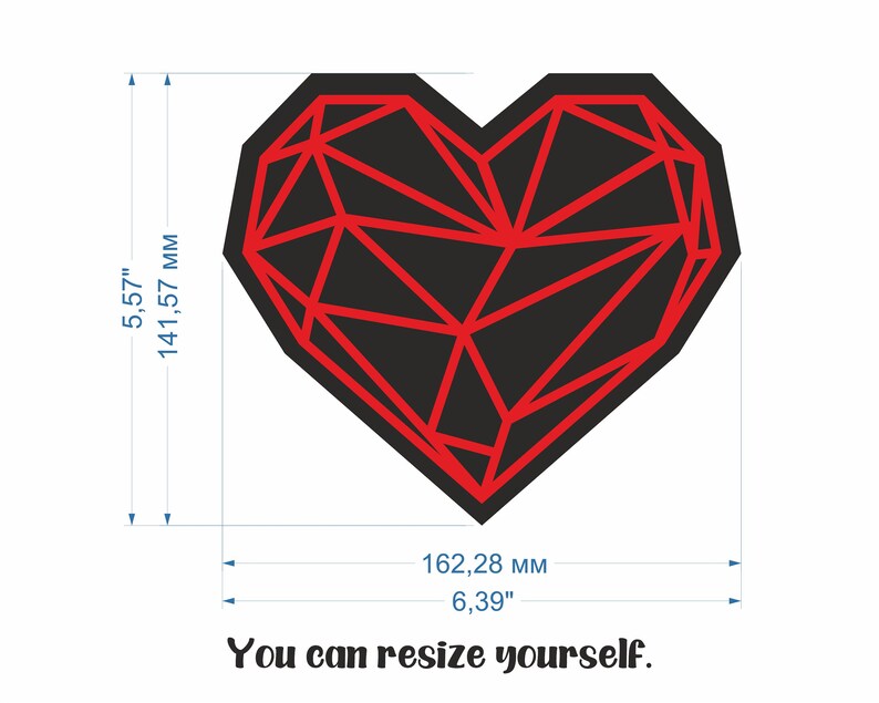 Valentine Card Svg File Glowforge Heart Svg Custom Lovers Etsy