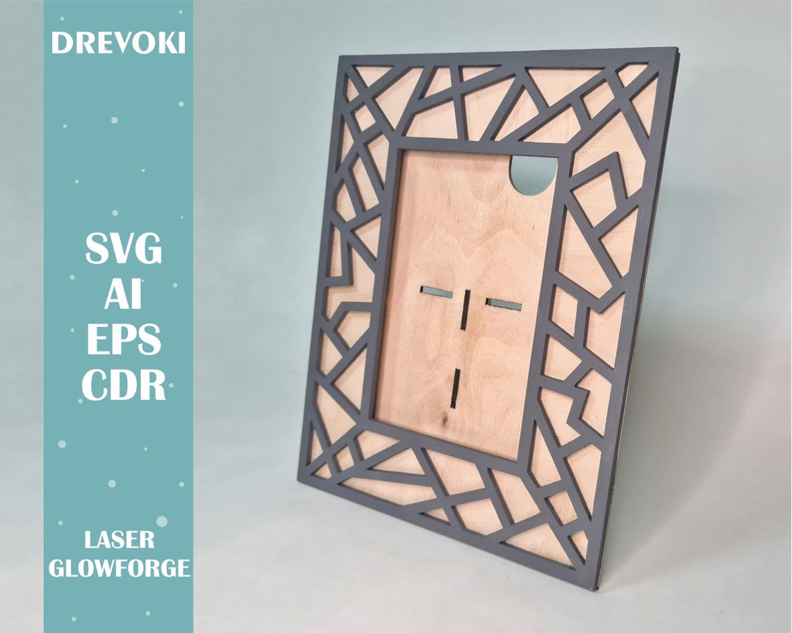 Photo frames SVG for Glowforge with back Laser cut photo | Etsy