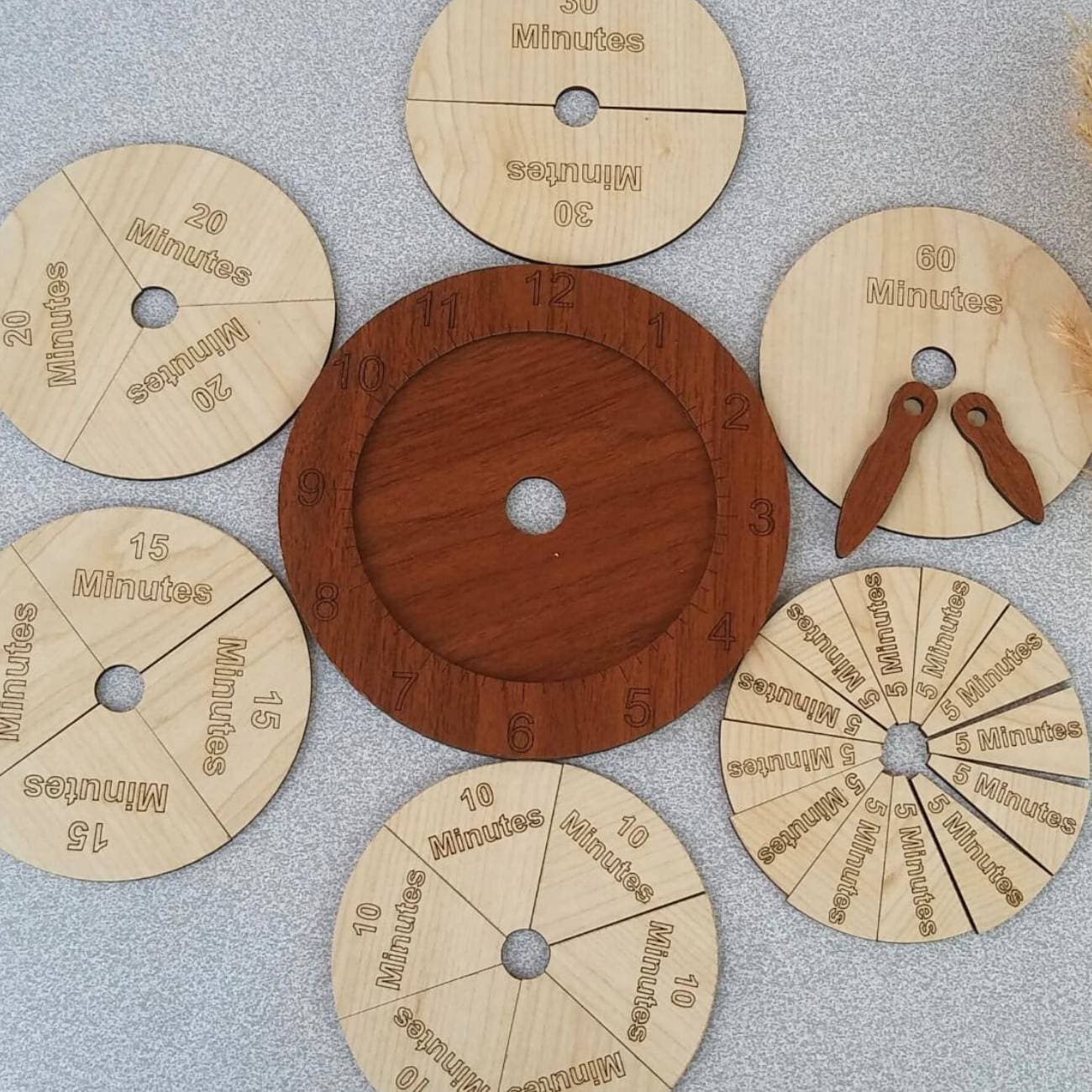 Time Fraction Learning Set Fraction of Time Telling Time - Etsy